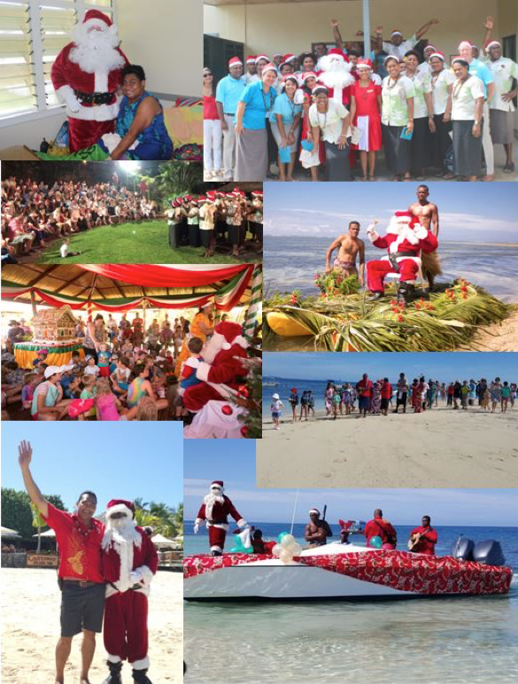 South Pacific Santa spreads festive cheer at Outrigger Fiji and ...